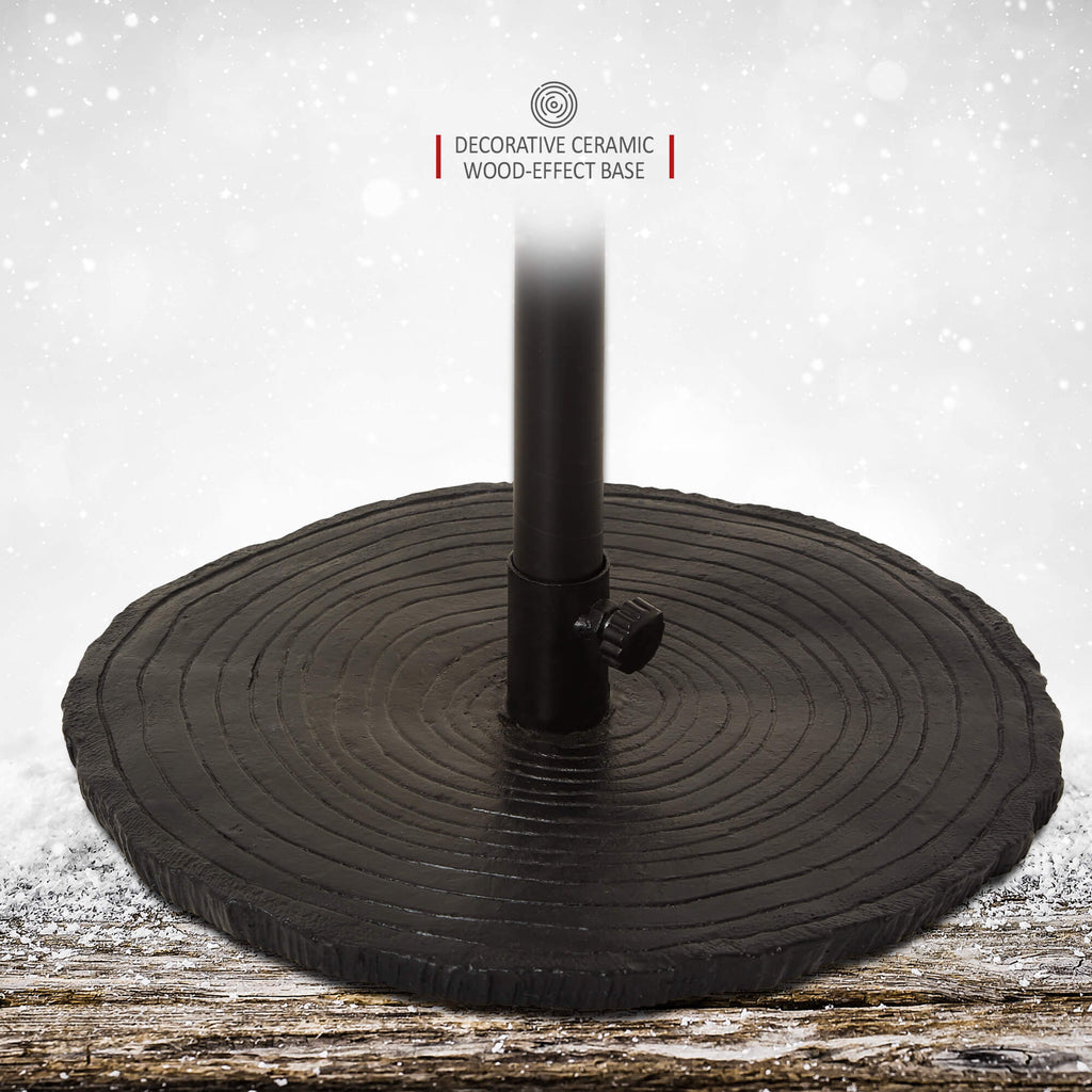 Micro Dot Warm White LED Tree with Timer -Black– Very Merry UK